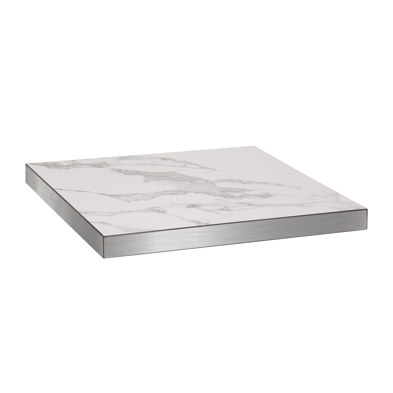White melamine desk top store