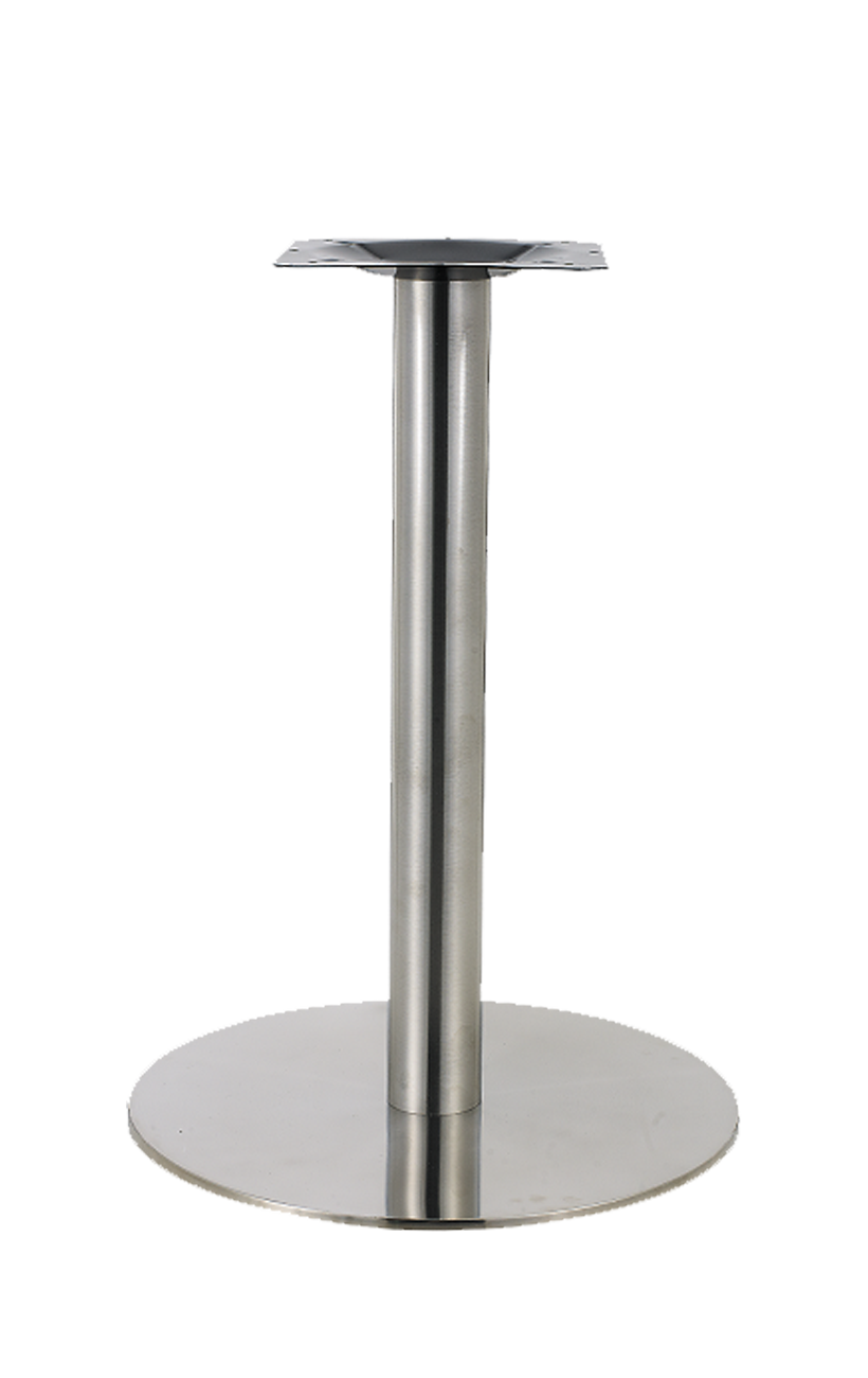 Indoor 23''round Stainless Steel Round Table Bases : Restaurant ...