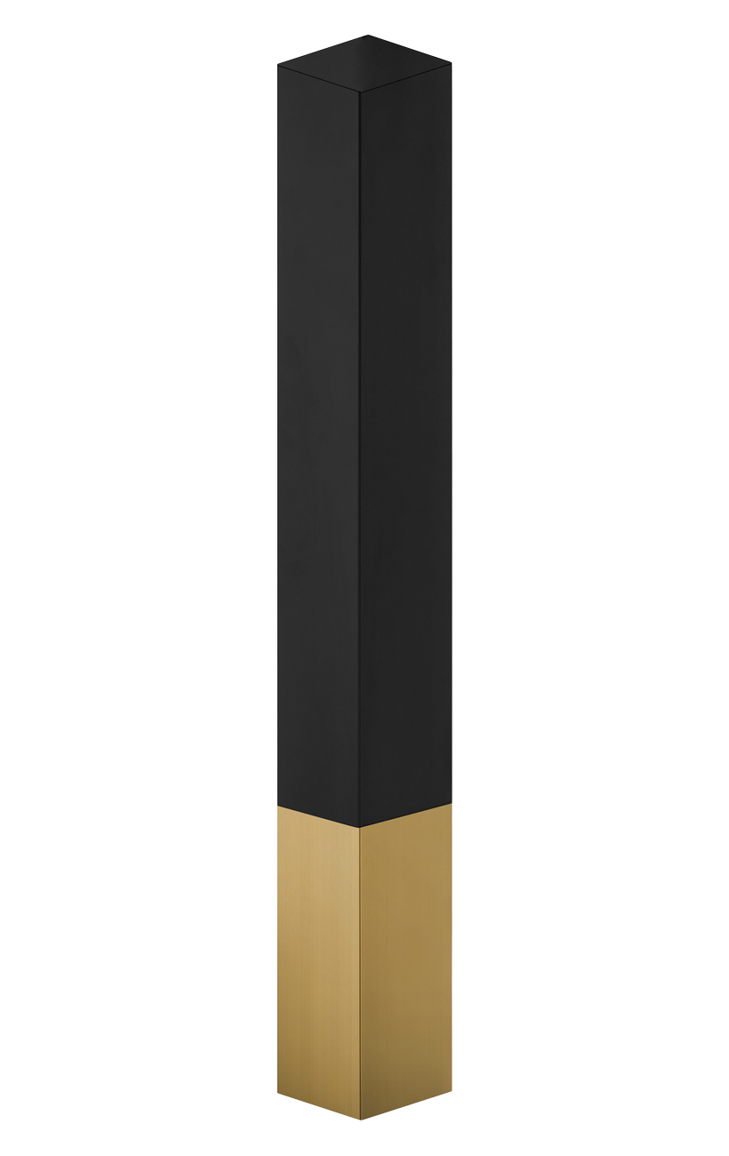 Gold and Black Stainless Steel Square Bar Height Column. : Restaurant ...