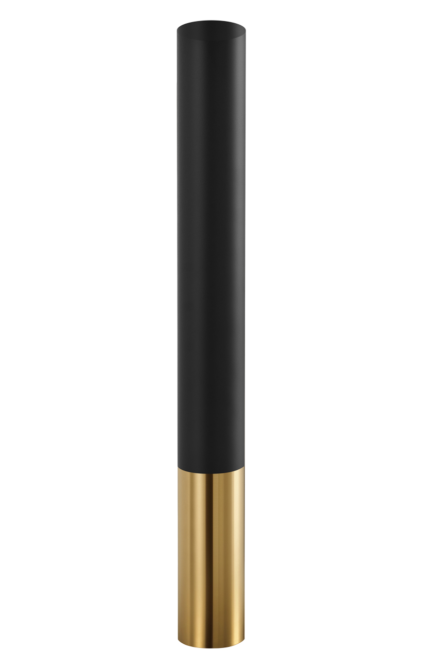Gold and Black Stainless Steel Round Bar Height Column. : Restaurant ...