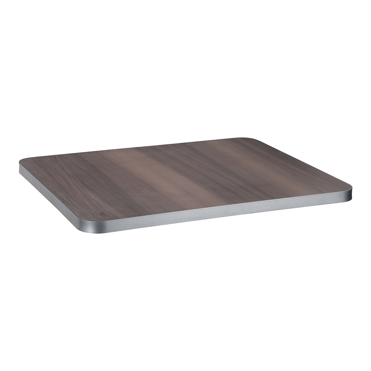 24 x 30, Wood Grain Table Top with Grey Aluminum Alloy Edge, Indoor ...