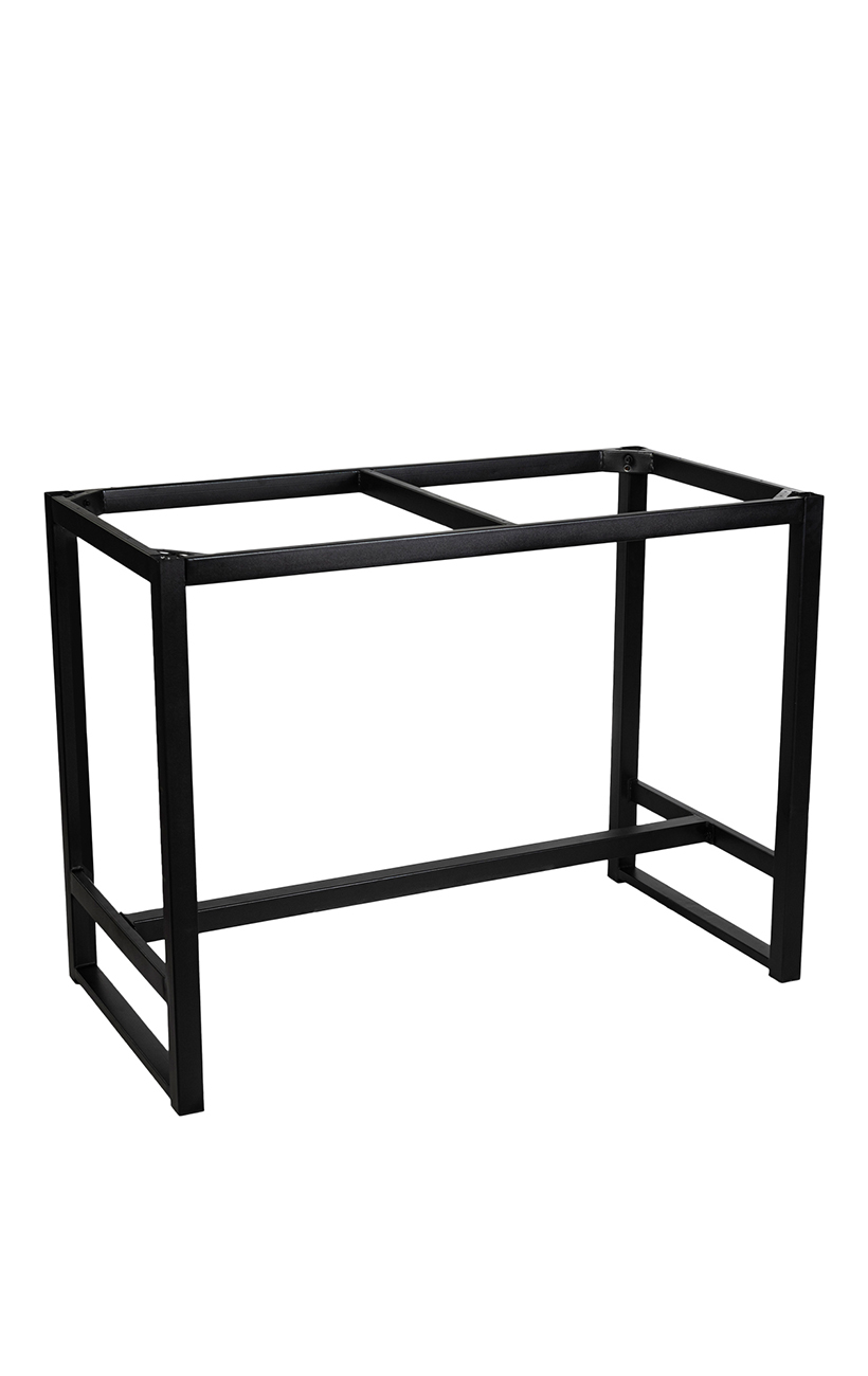 67 x 28 Heavy-Duty Black Cast Iron Rectangular Table Base for Indoor ...