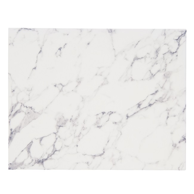 30'' Round Indoor White Artificial Granite Table Top : Restaurant ...