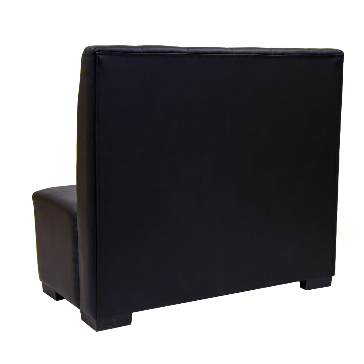 44H, Button Tufted Back Upholstered Single Booth in Black : Restaurant ...