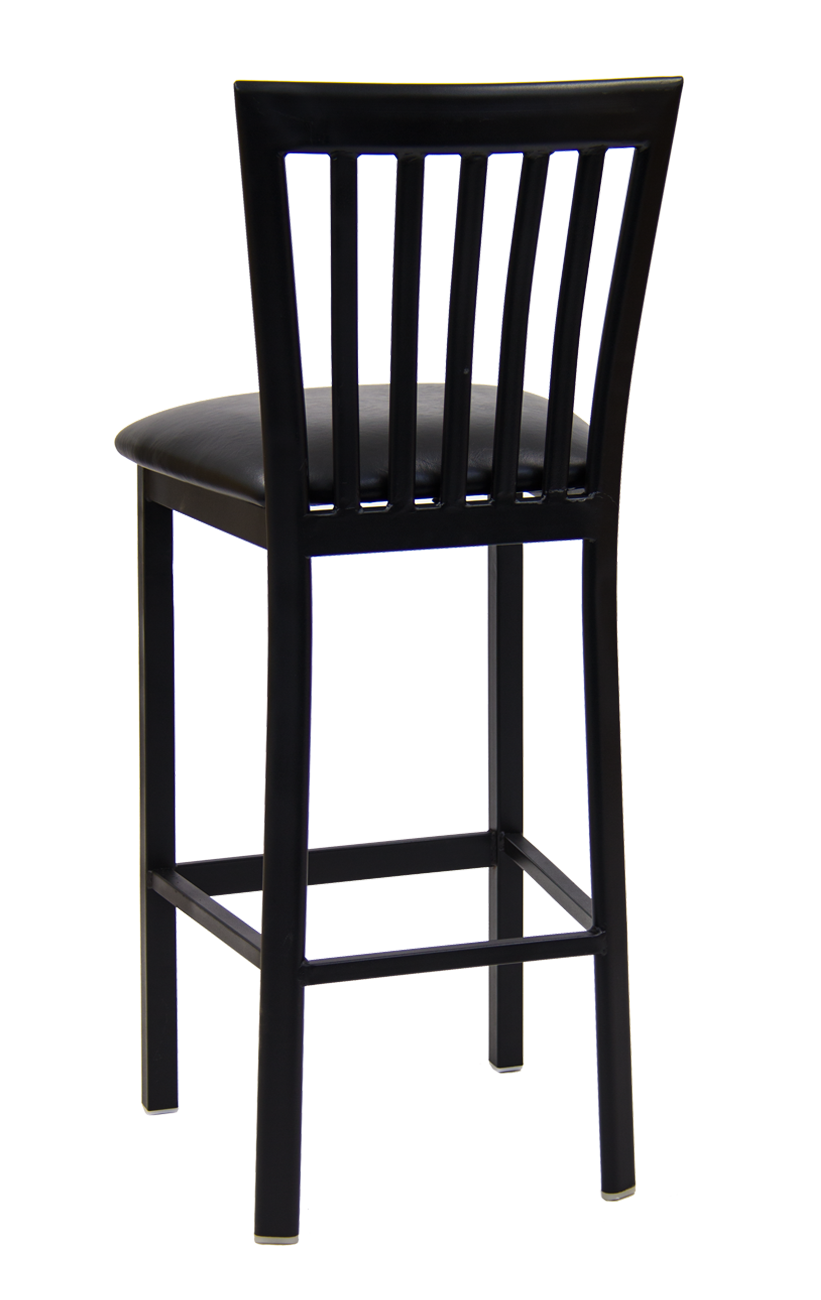 Elongated Vertical Back Metal Bar Stool Frame : Restaurant Furniture ...