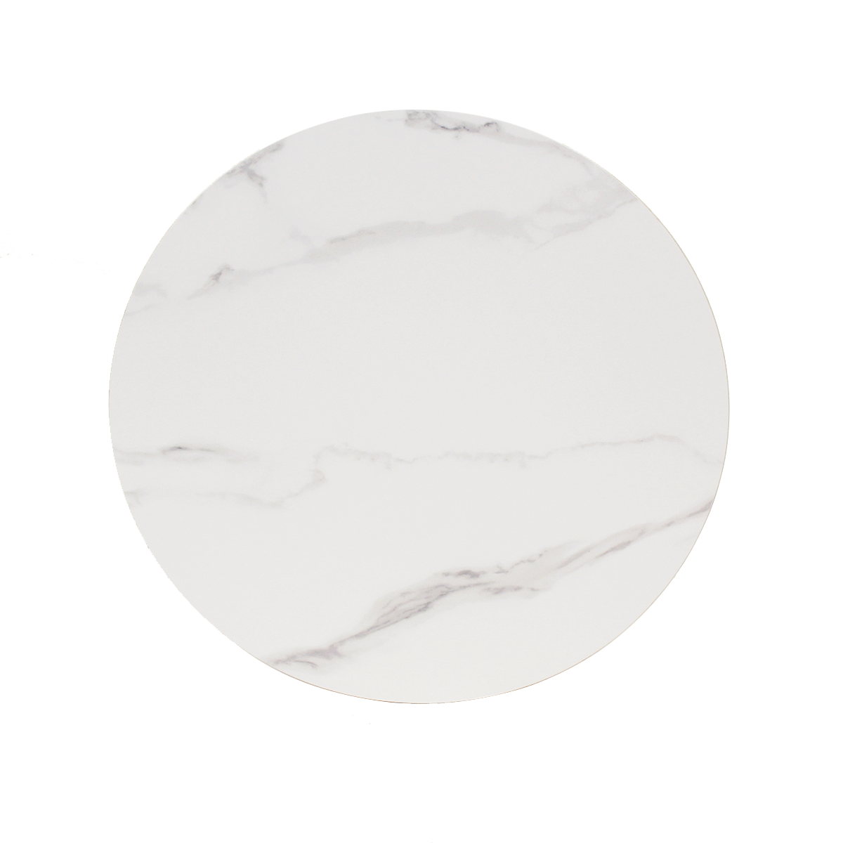 24 Round Sintered Stone Table Top in Carrera White Color : Restaurant ...