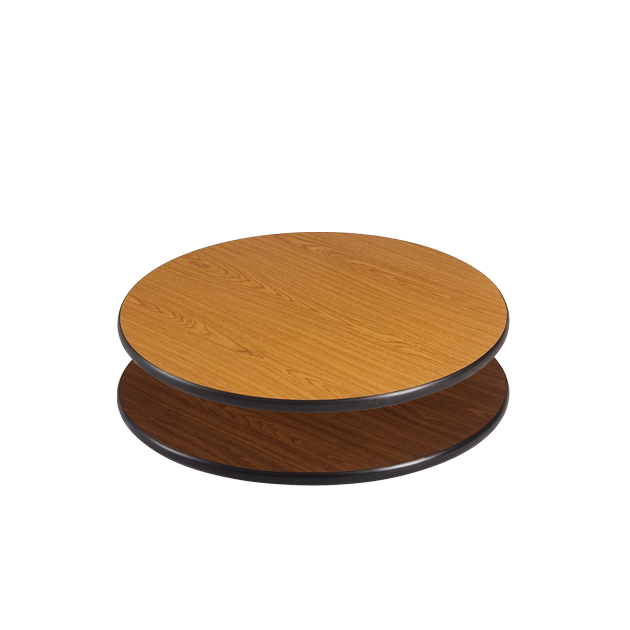 24’’ Round Reversible Table Top, Oak and Walnut : Restaurant Furniture ...