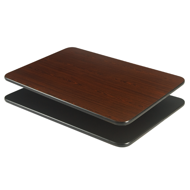 30''X48'' Reversible Table Top, Black and Dark Mahogany : Restaurant ...